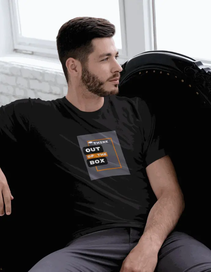 💡Think Out of the Box–Men’s Graphic T-Shirt | www.theinklayer.com